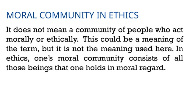 Ethics- Chapter 2 moral agent of morality | PPTX