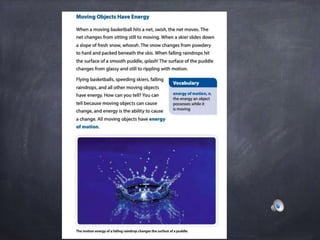 Chapter 2 moving objects have energy | PPTX | Physics | Science