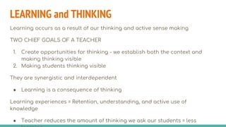 Making Thinking Visible Chapter 2 | PPTX