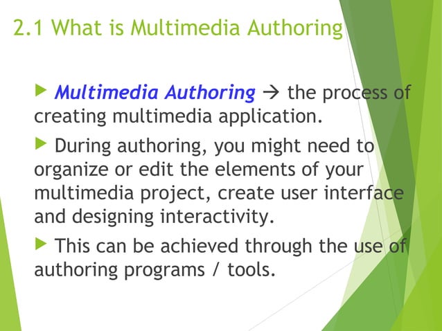 Chapter 2 multimedia authoring and tools | PPT