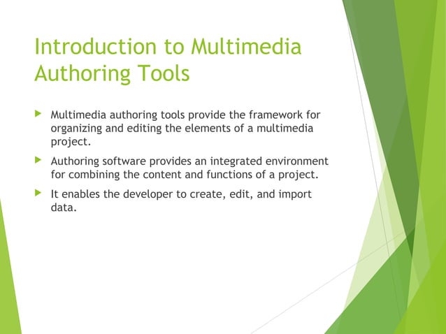 Chapter 2 multimedia authoring and tools | PPT