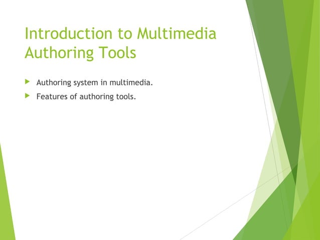 Chapter 2 multimedia authoring and tools | PPT