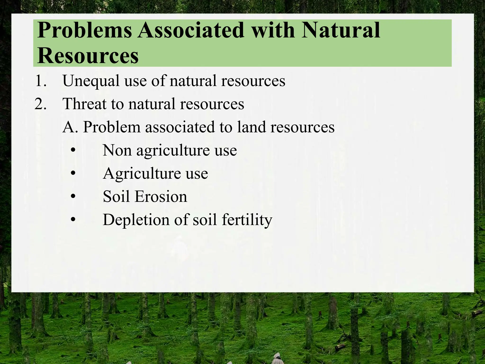 Chapter 2 Natural Resourses......................ppt