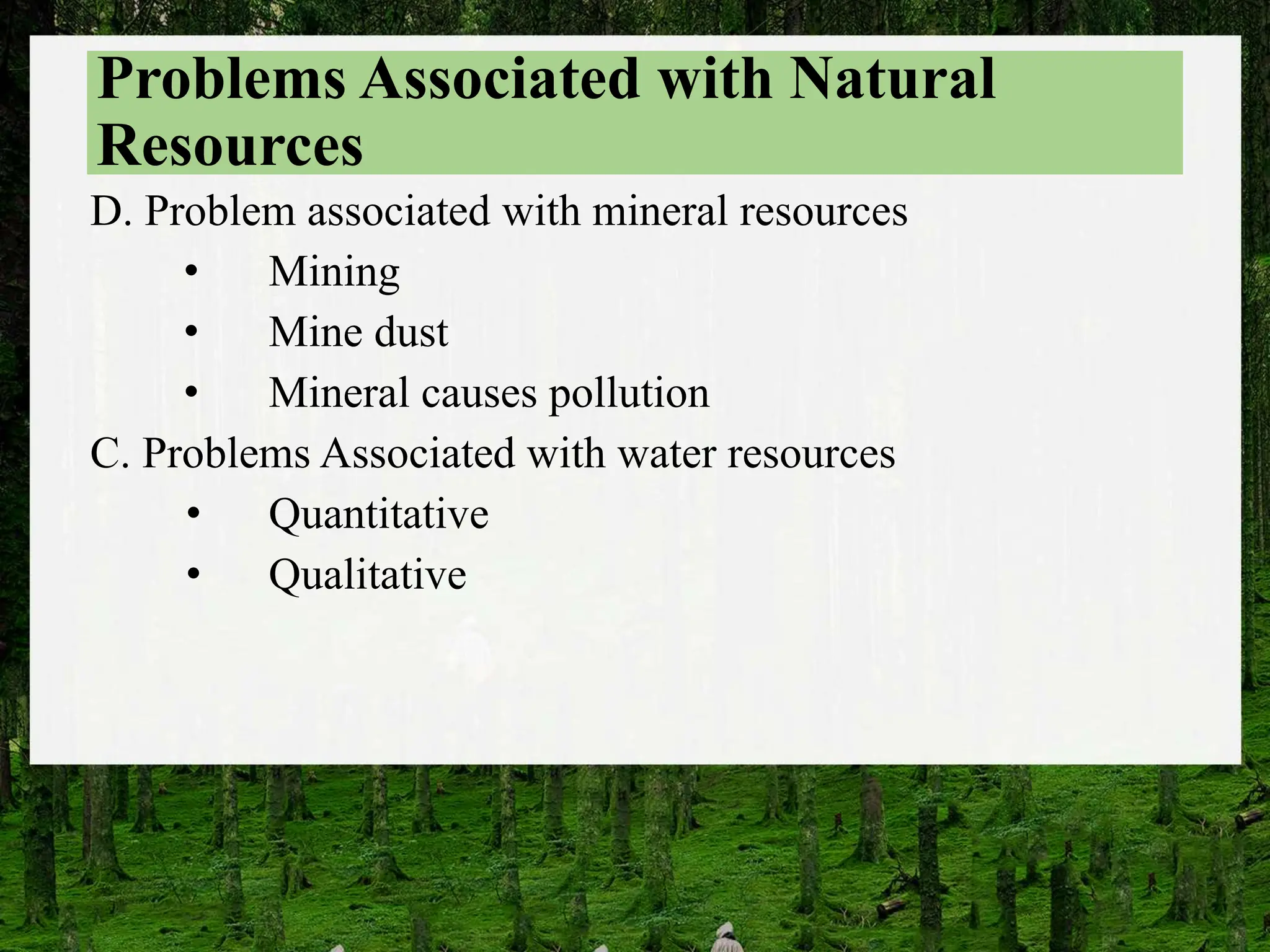Chapter 2 Natural Resourses......................ppt