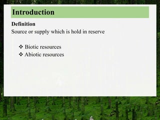 Chapter 2 Natural Resourses......................ppt