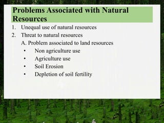 Chapter 2 Natural Resourses......................ppt