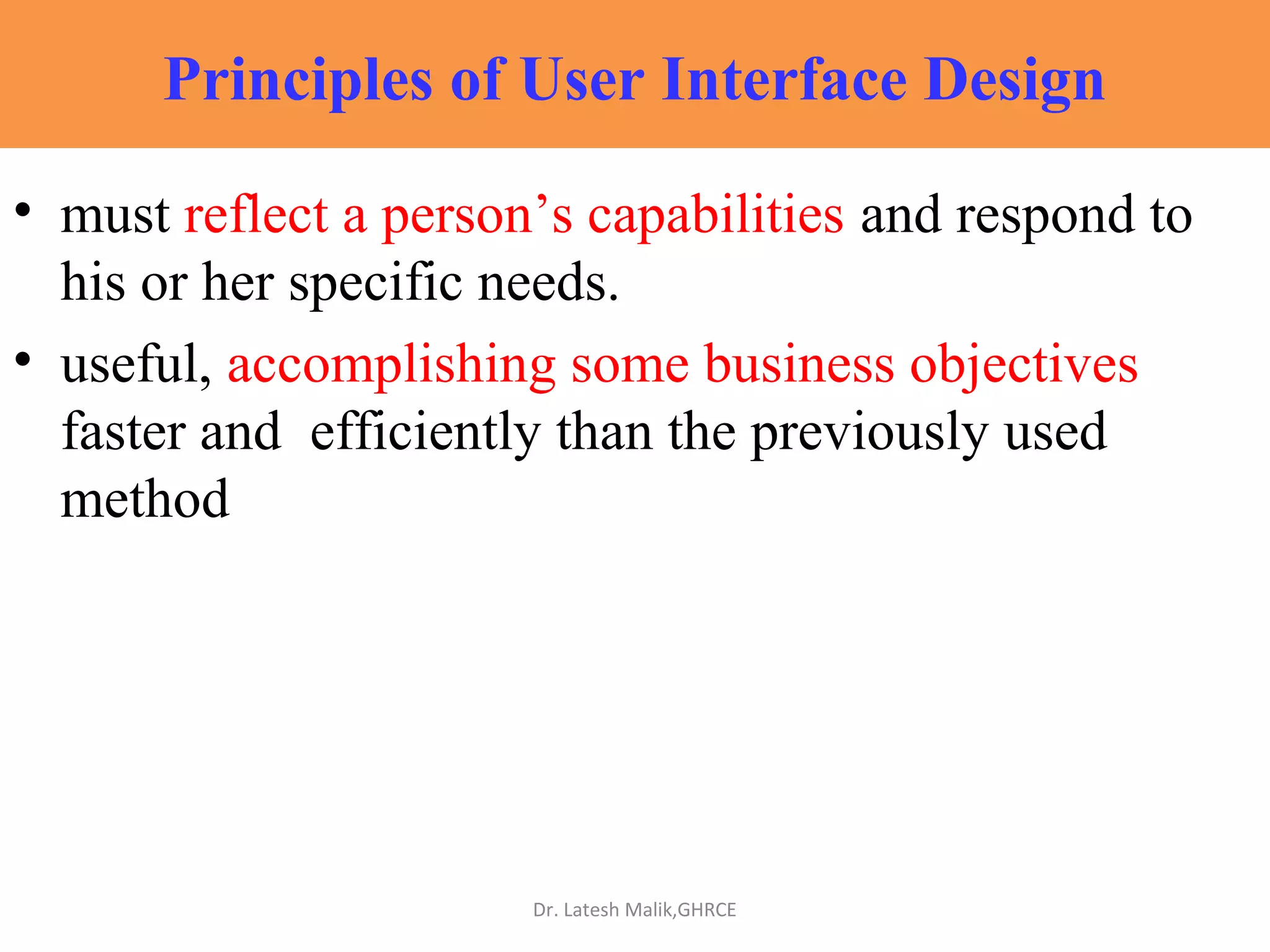User Interface Design Chapter 2 Galiz | PPT