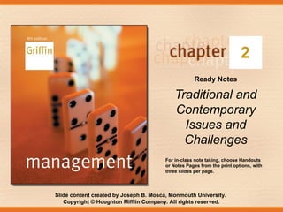 Chapter 2 Traditional and Contemporary Issues and Challenges | PPT