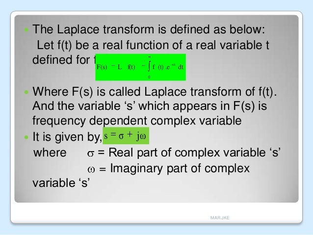 Chapter 2 Laplace Transform