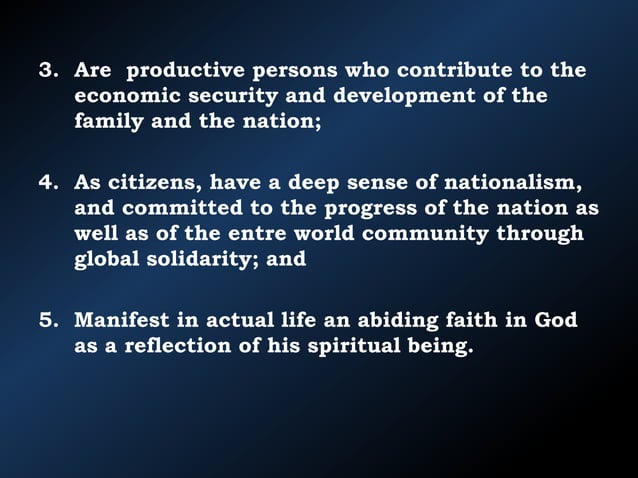 The DECS Values Education Framework | PPTX | Education