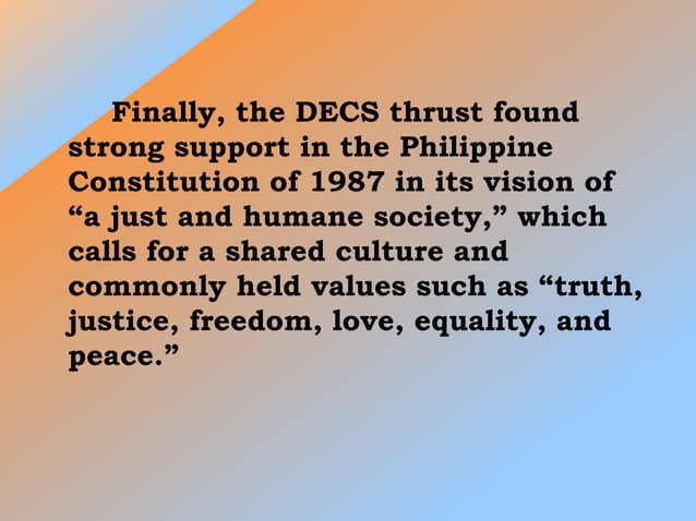 The DECS Values Education Framework | PPTX | Education