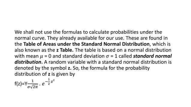 Chapter 2 normal distribution grade 11 ppt | PPTX | Physics | Science