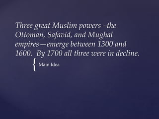 Chapter 2: The Muslim World Expands | PPTX