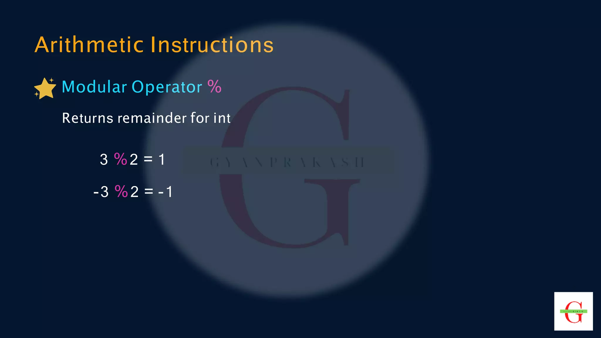 Chapter 2 - Instructions & Operators | PPT
