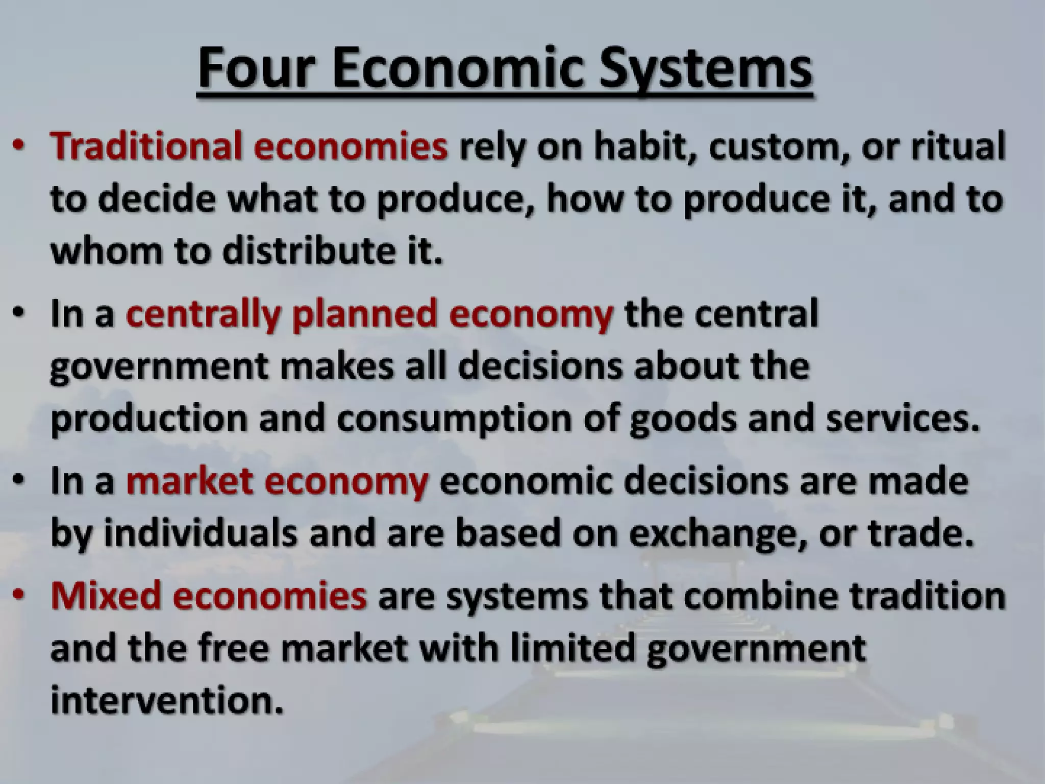Chapter 2 Notes Economic Systems | PDF