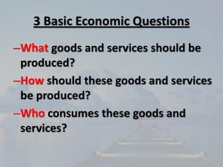Chapter 2 Notes Economic Systems | PDF