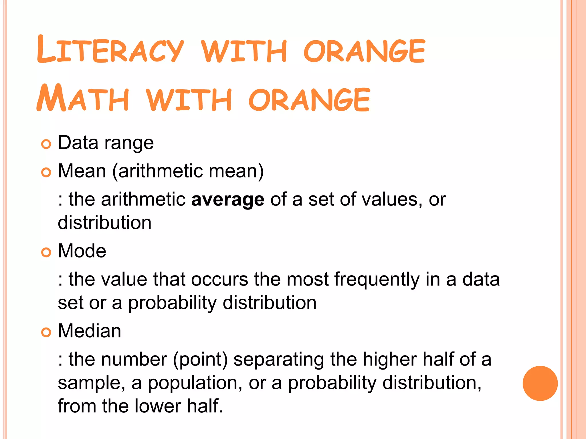Chapter 2 observation orange | PPTX