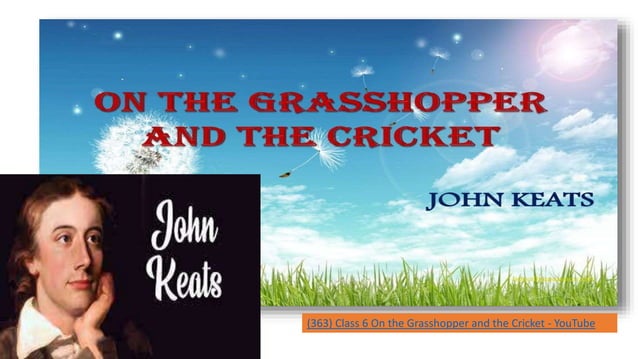 Chapter 2 On The Grasshopper and the Cricket.pptx