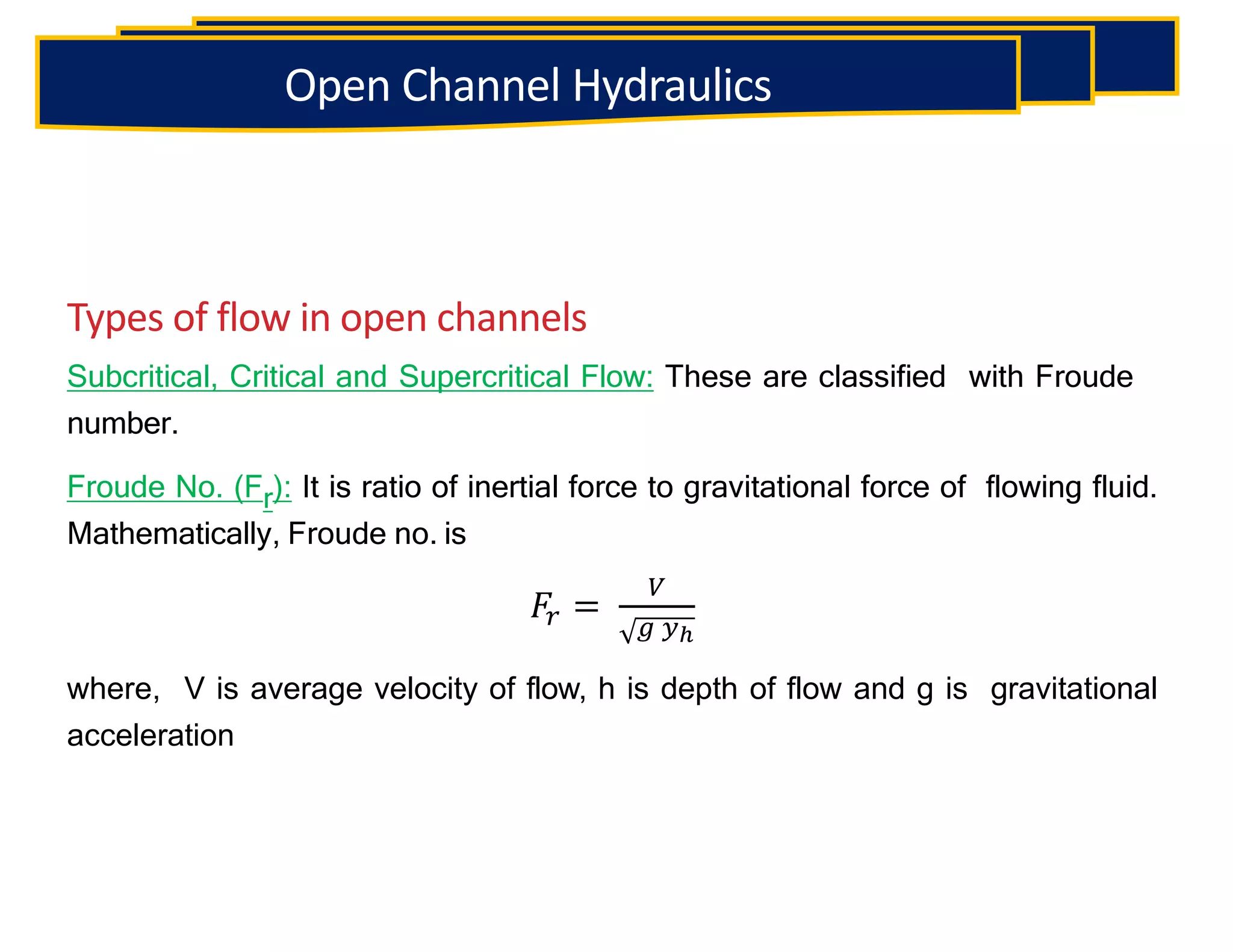 Open channel Flow | PPT