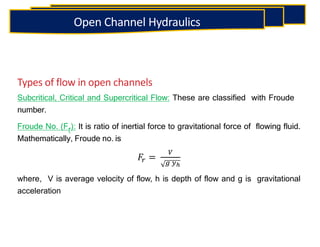 Open channel Flow | PPTX