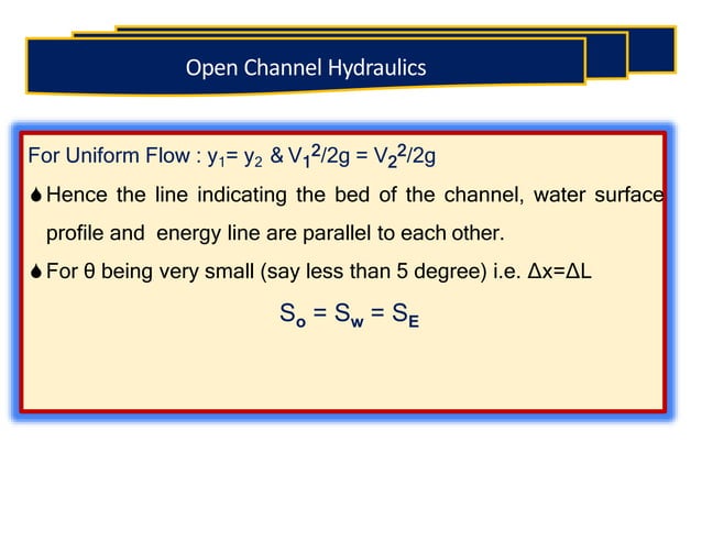 Open channel Flow | PPTX