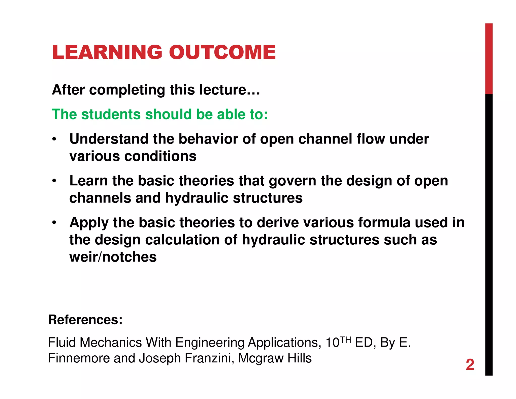 Chapter 2 open channel hydraulics | PDF