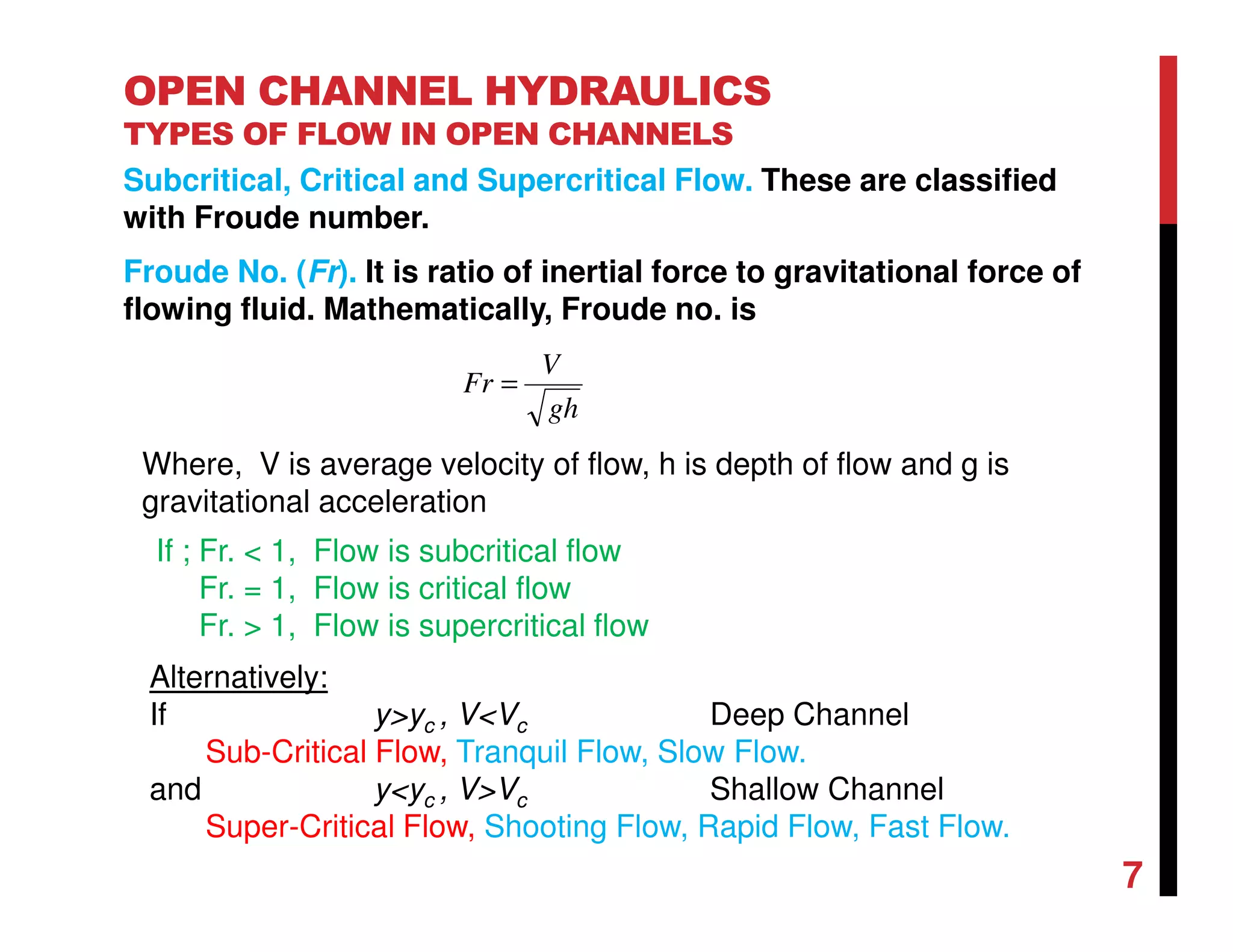Chapter 2 open channel hydraulics | PDF