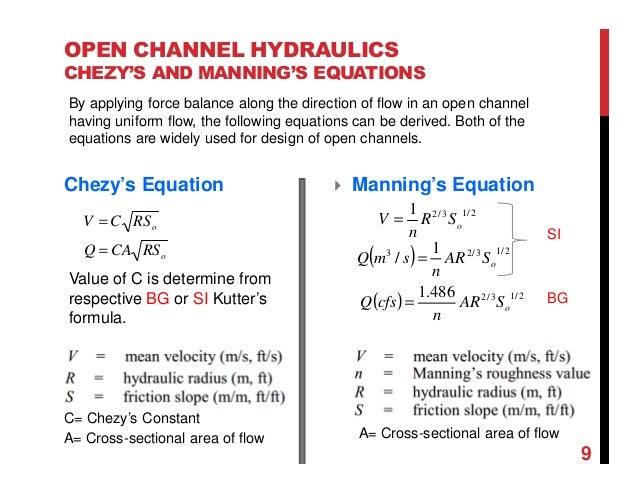 Chapter 2 open channel hydraulics