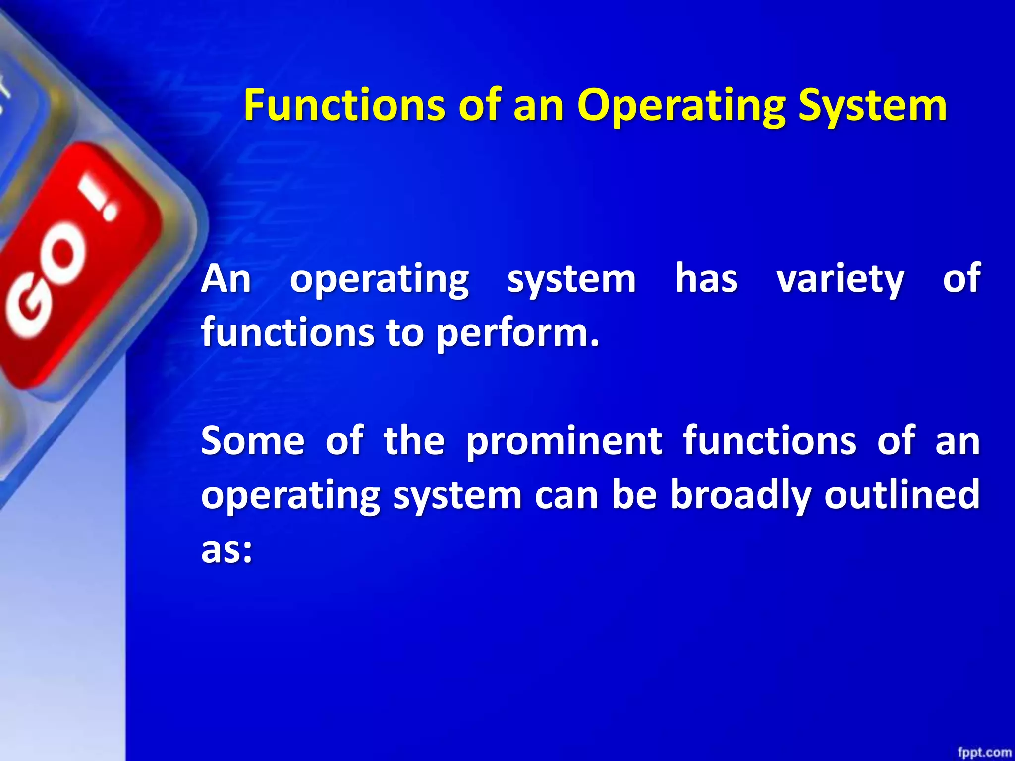 Chapter 2 Operating Systems Pptx Operating Systems Computer Software And Applications