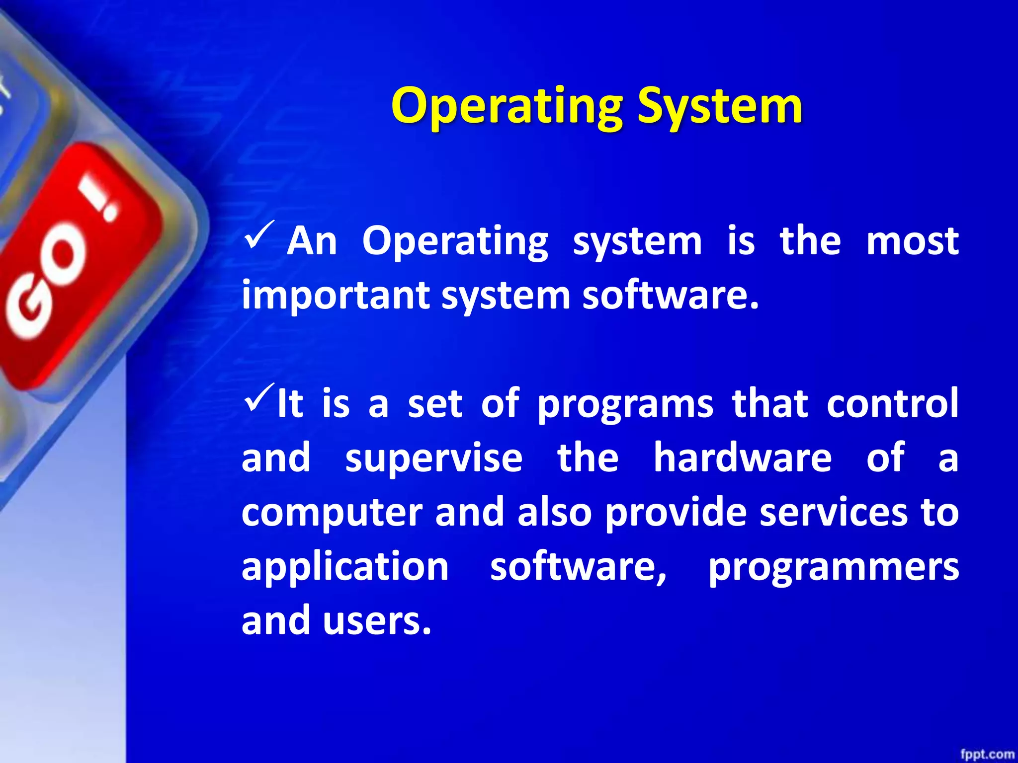 Chapter 2 operating systems | PPTX