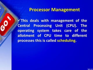Chapter 2 operating systems | PPTX