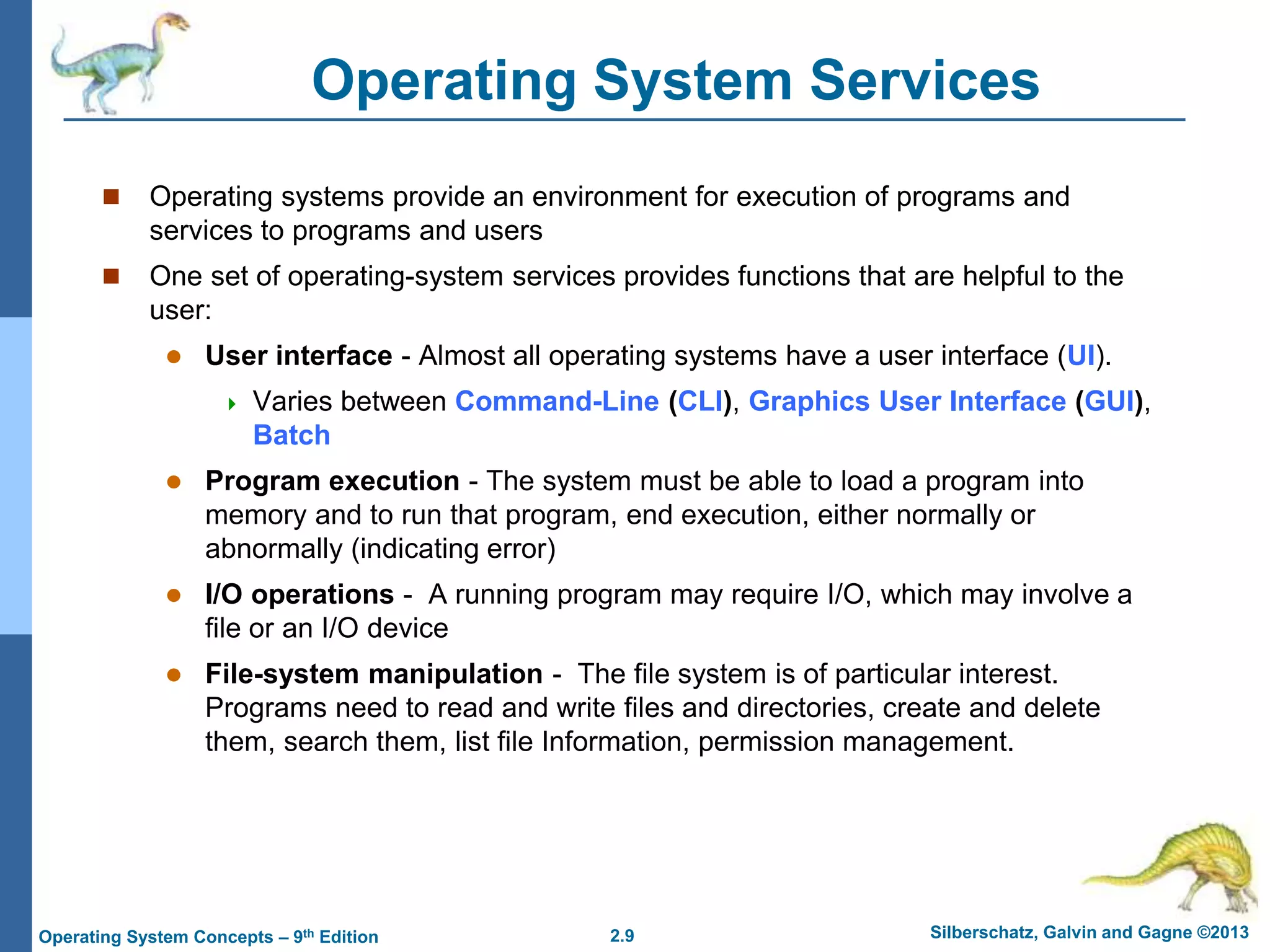 Chapter 2 Operating System Structuresppt