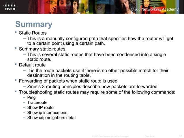 Routing Protocols and Concepts – Chapter 2 | PPT