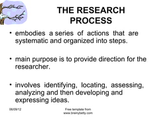 Chapter 2-OVERVIEW OF RESEARCH PROCESS | PPT