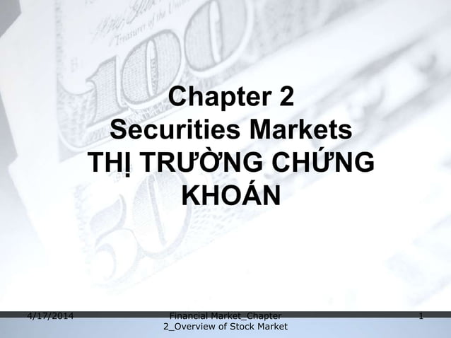 Chapter 2 overview of stock market | PPT