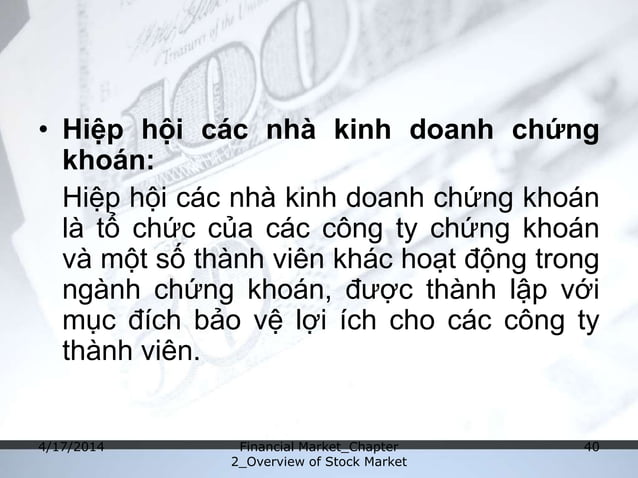 Chapter 2 overview of stock market | PPT