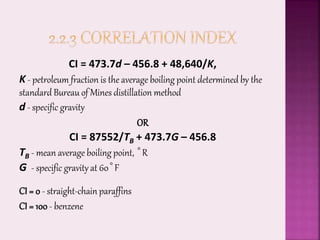 Classifications of Crude Oil | PPTX
