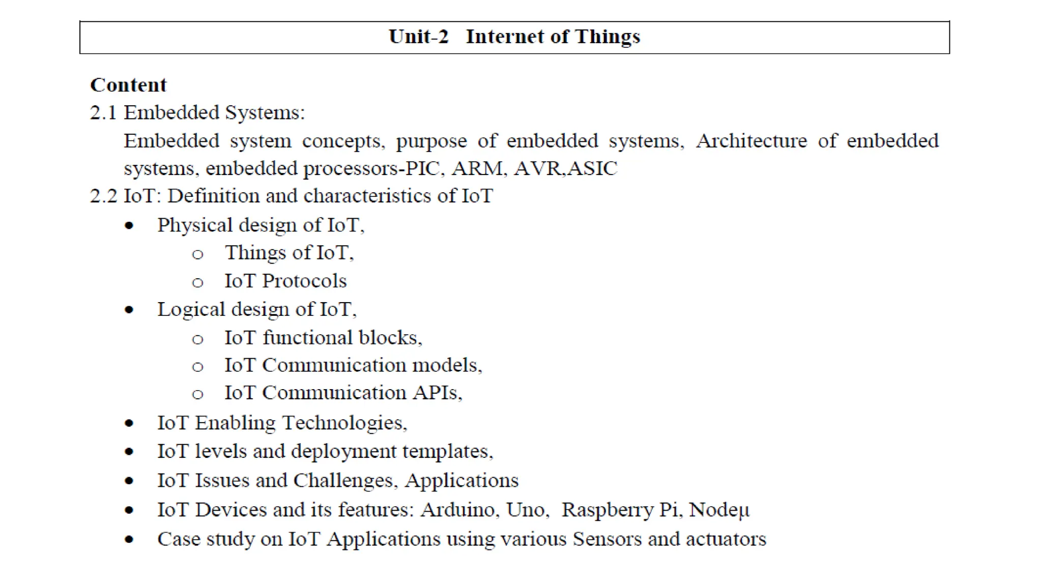 Fundamentals of Internet of Things (IoT) | PPTX
