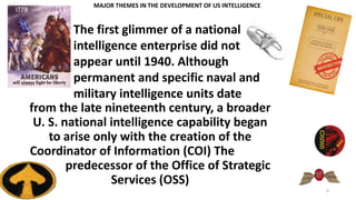 Chapter 2 part 1 the development of the u s intelligence | PPTX