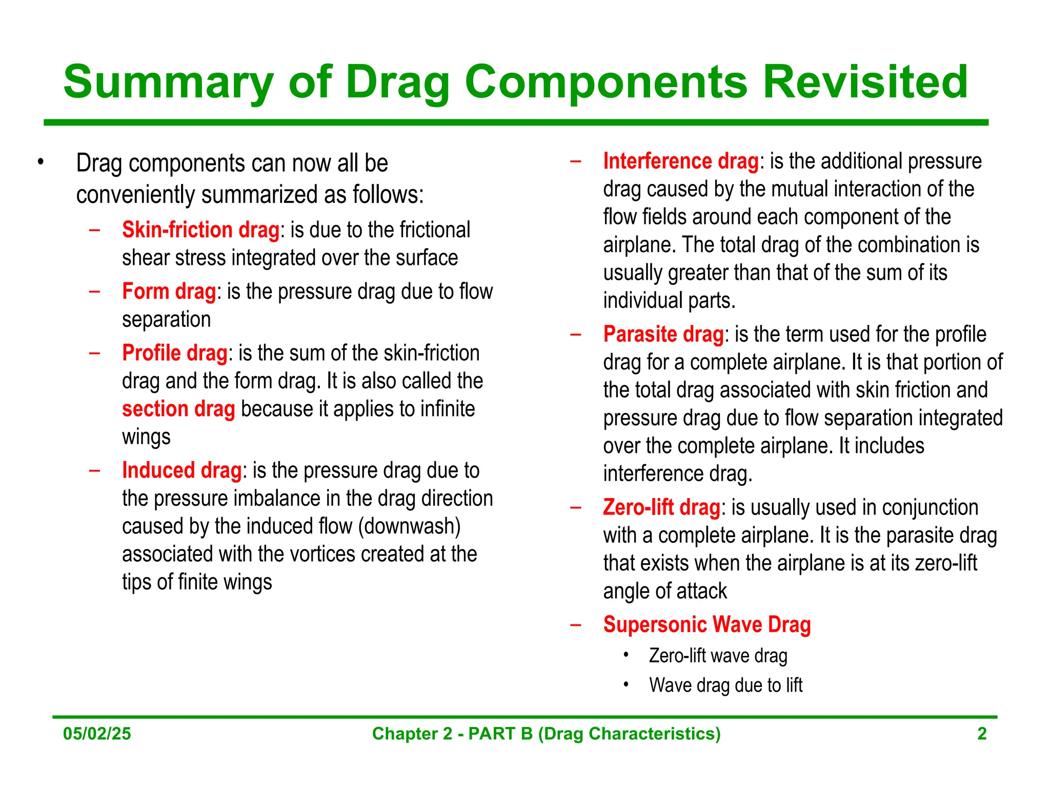 Drag Polar of an aircraft anderson chapter 2.ppt