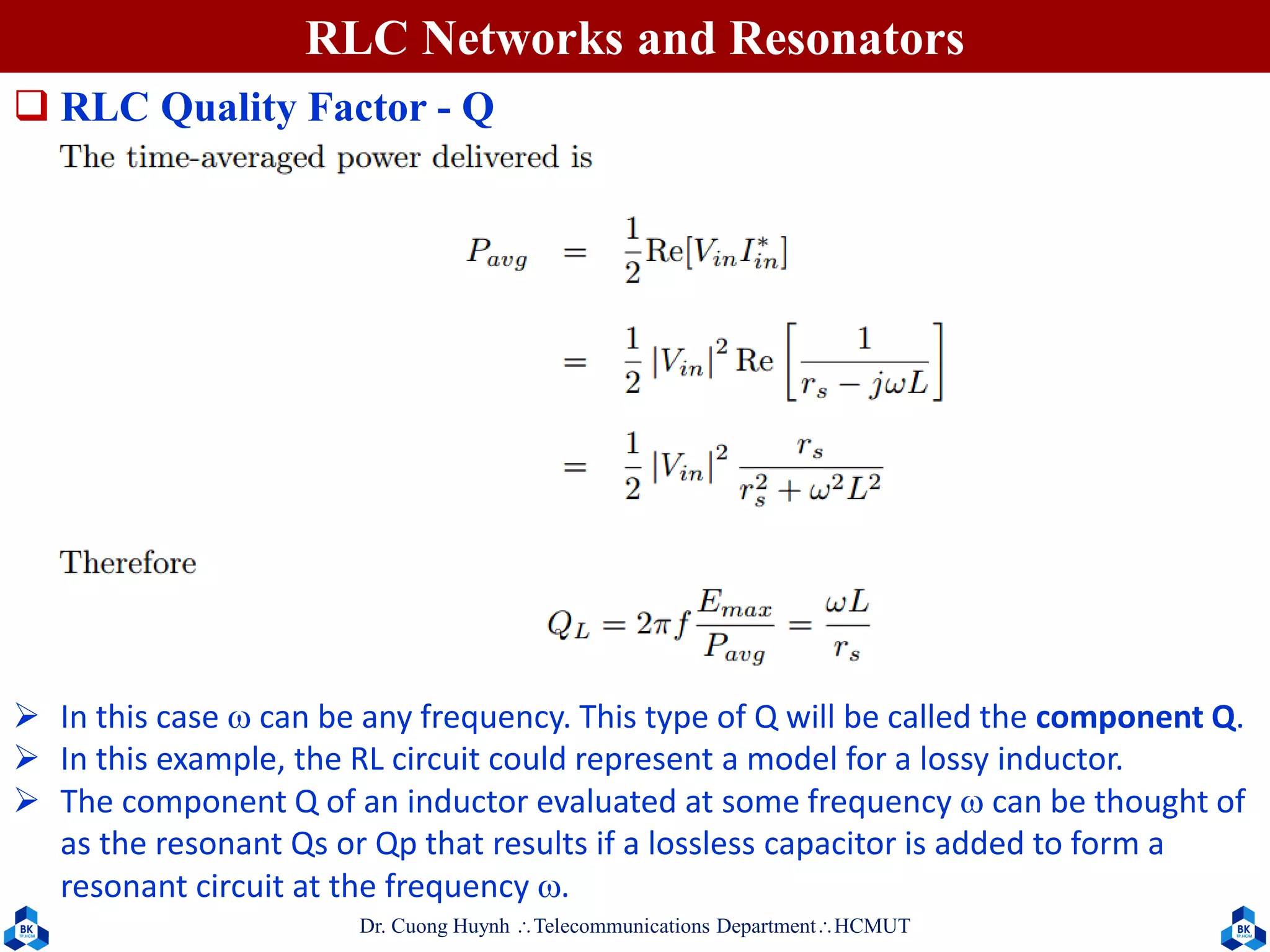 Chapter 2 passive components, resonators and impedance matching | PDF