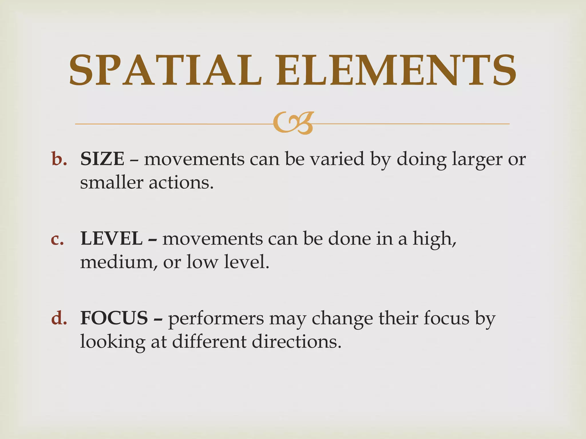 Physical Education Grade 12 HUMMS - Elements of Dance | PPTX