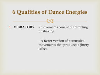 Physical Education Grade 12 HUMMS - Elements of Dance | PPTX