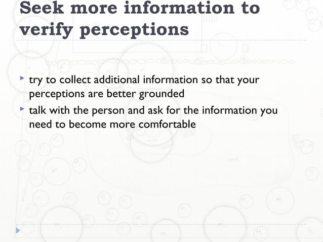 Chapter 2 (perception of others) | PPT