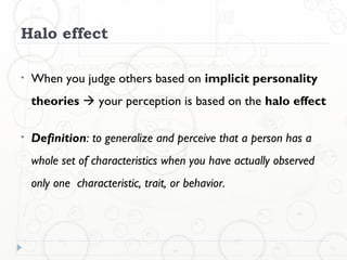 Chapter 2 (perception of others) | PPT