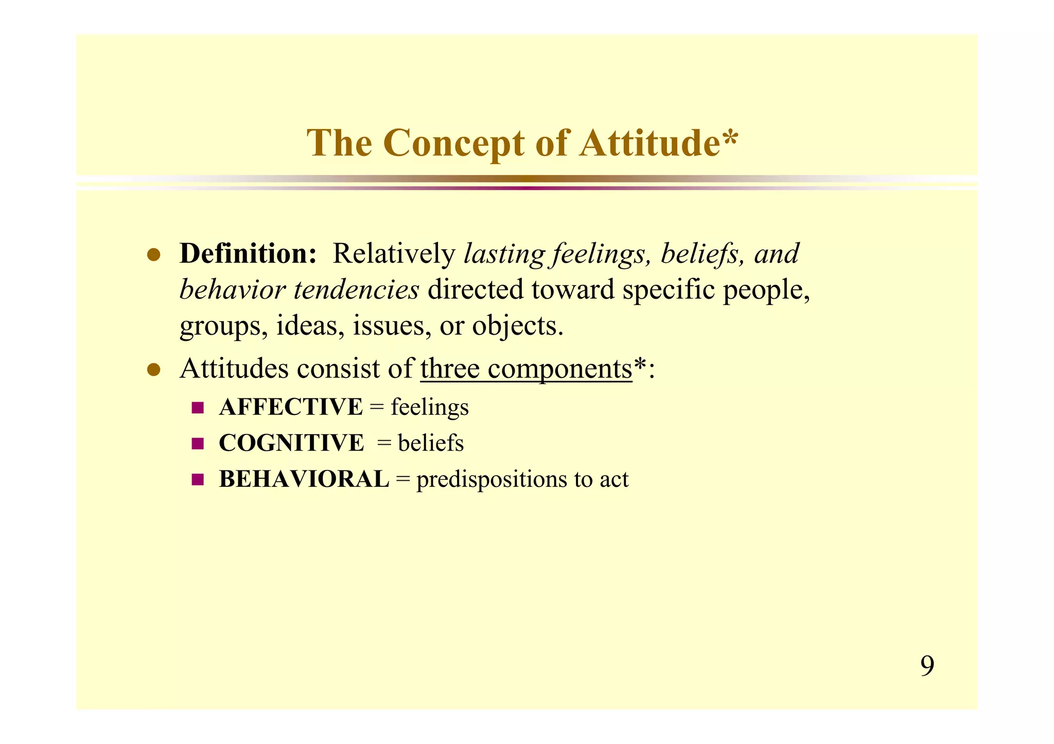 personality and attitude | PDF