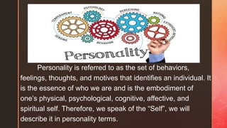 Chapter 2 Personhood Development | PPTX