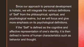 Chapter 2 Personhood Development | PPTX