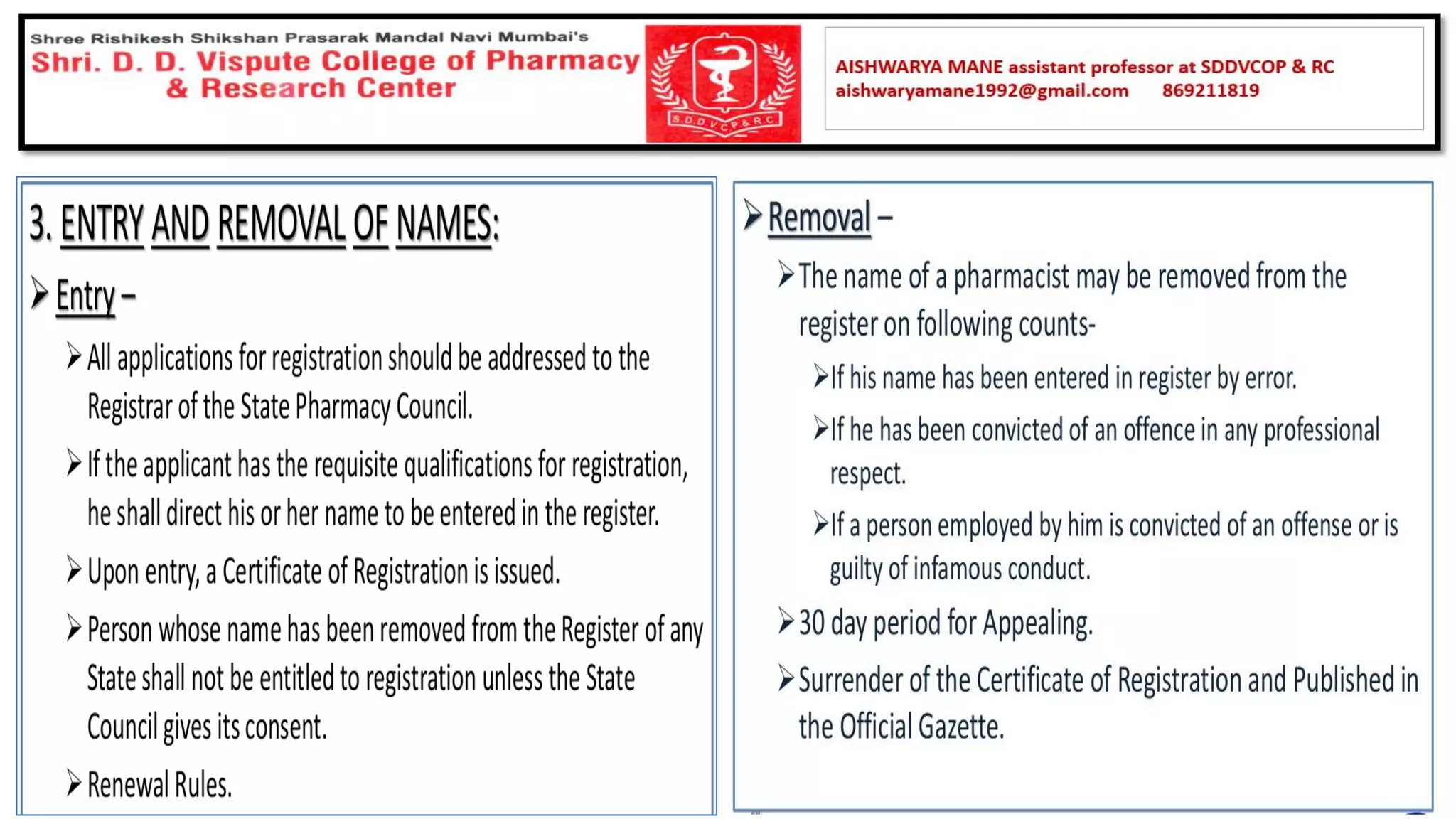 Chapter 2 Pharmacy act 1948 | PDF