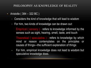 Chapter 2 philosophy | PPT